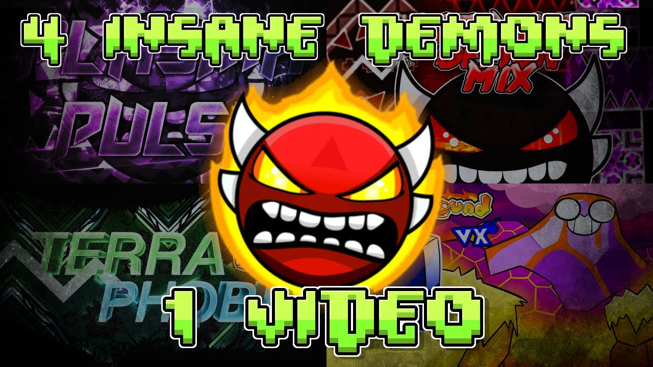 4 INSANE DEMONS IN 1 VIDEO // Plasma Pulse, Ultimate Demon Mix ...