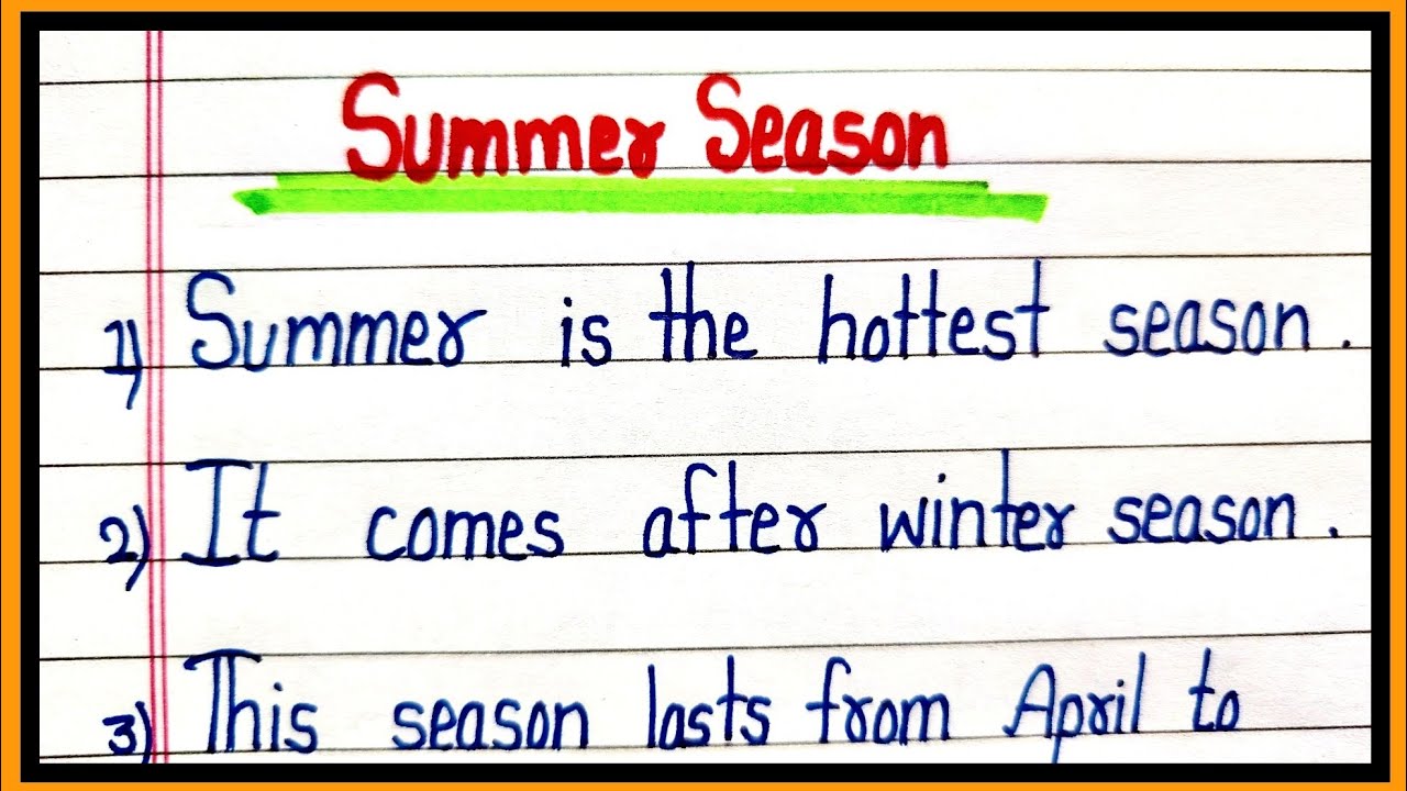 essay on summer season in english/grishm ritu par nibandh/garmi par ...