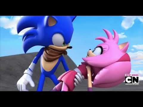 Sonic and Amy moments in sonic boom - YouTube