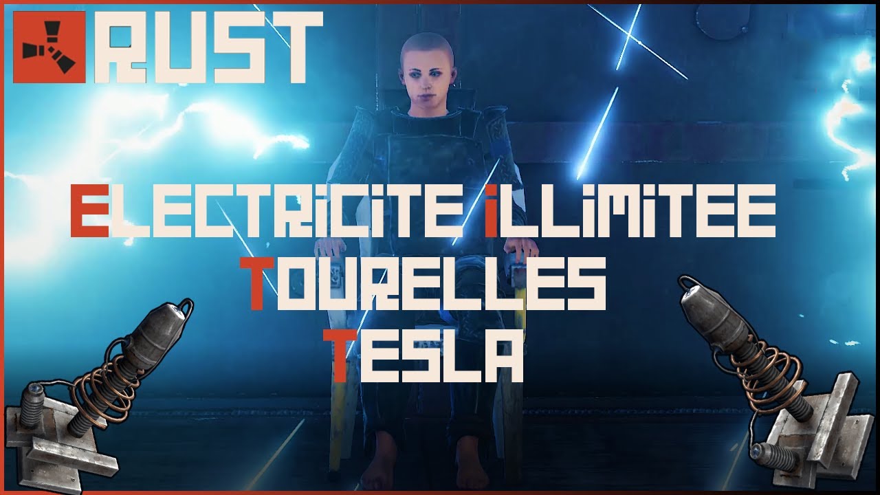 Rust - Électricité illimitée, tourelles, tesla - YouTube