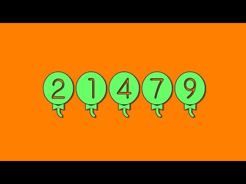 Colorful Numbers 800 to 75000 - YouTube