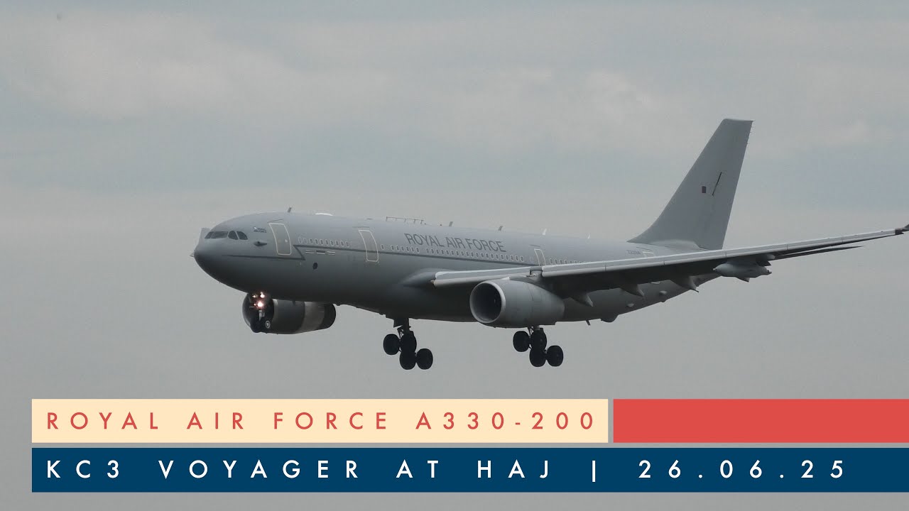 United Kingdom Airbus KC3 Voyager at HAJ | 26.06.25 | 4K - YouTube