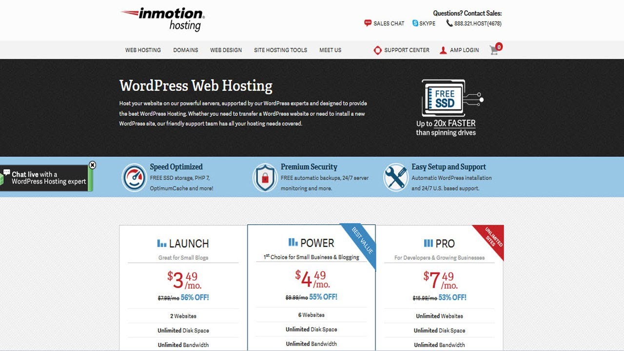 Get Hosting & Install WordPress - InMotion Promo - YouTube