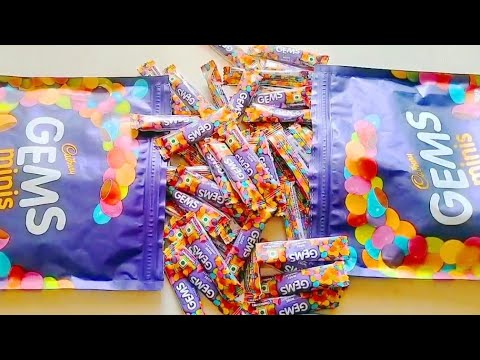 Big packet gems. Cadbury mini Gems opening video 😋 Full satisfied video ...
