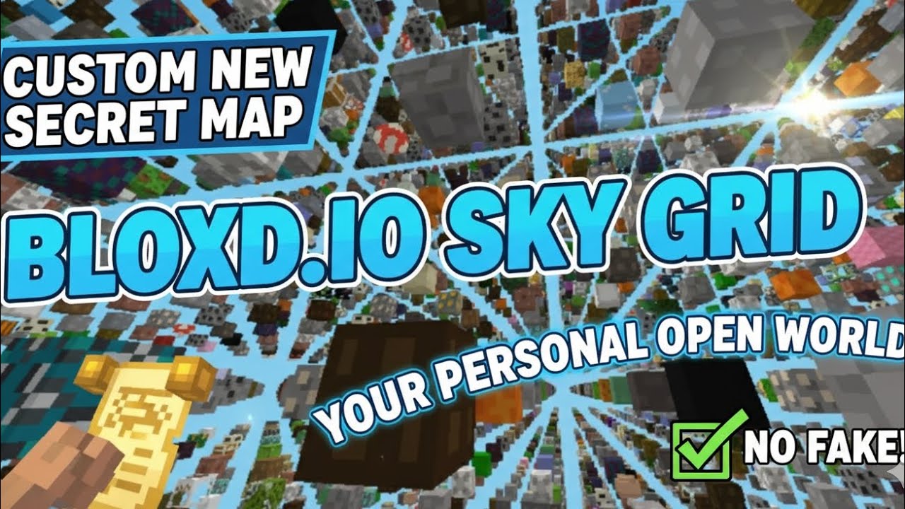 Bloxd io new sky grid update || Bloxd.io new update || How to get sky ...