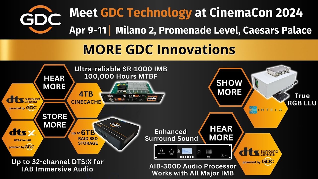 MORE GDC Innovations at CinemaCon 2024 - YouTube