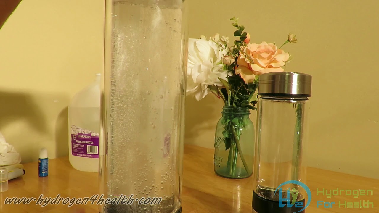 Making Nano and Micro bubbles with hydrogen water bottles. - YouTube
