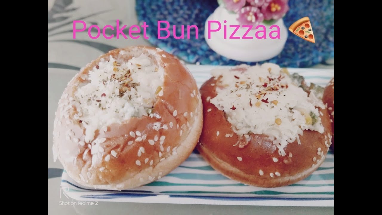 Pocket Bun Pizza | mini pizza | quick snack - YouTube