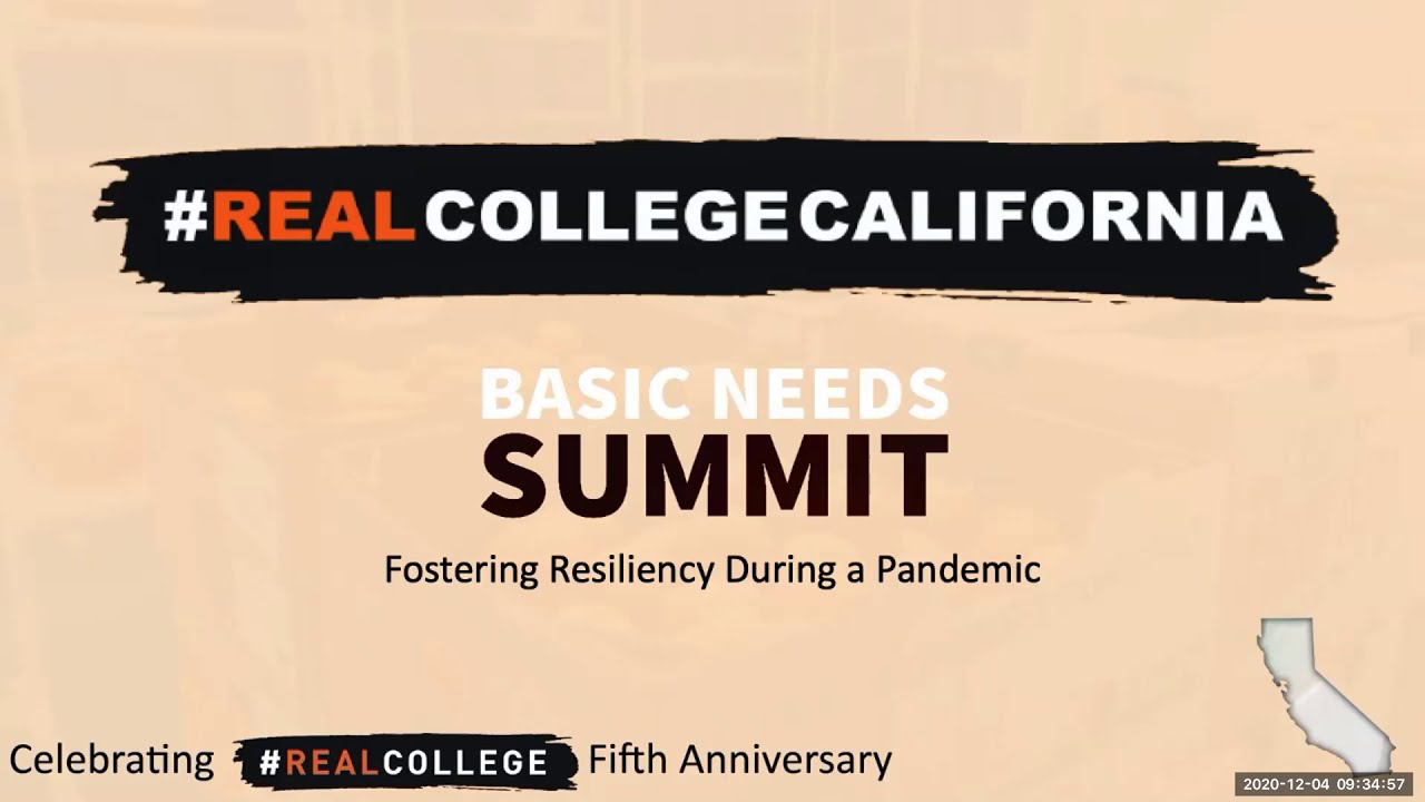 2020 Real College California Basic Needs Summit - YouTube