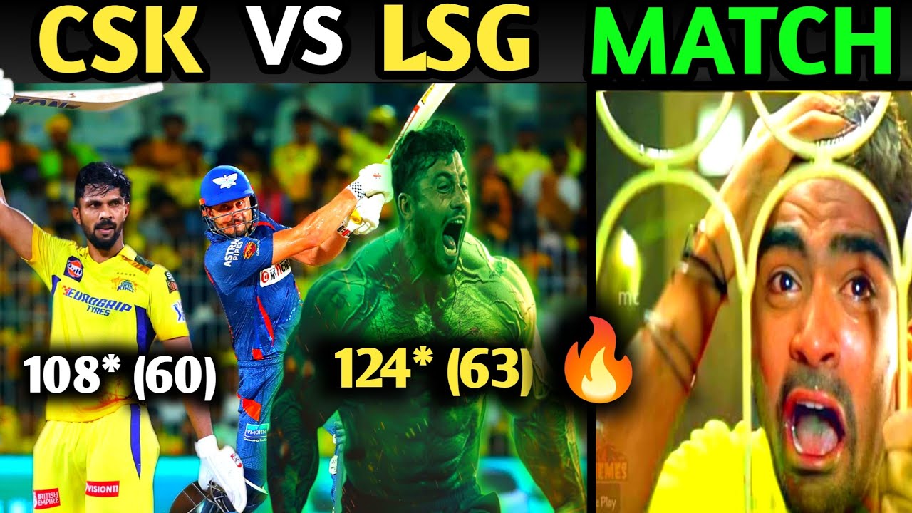 CSK vs LSG MATCH TROLL || HULK Stoinis 124* 🔥 || Ruturaj 108* IPL 2024 ...