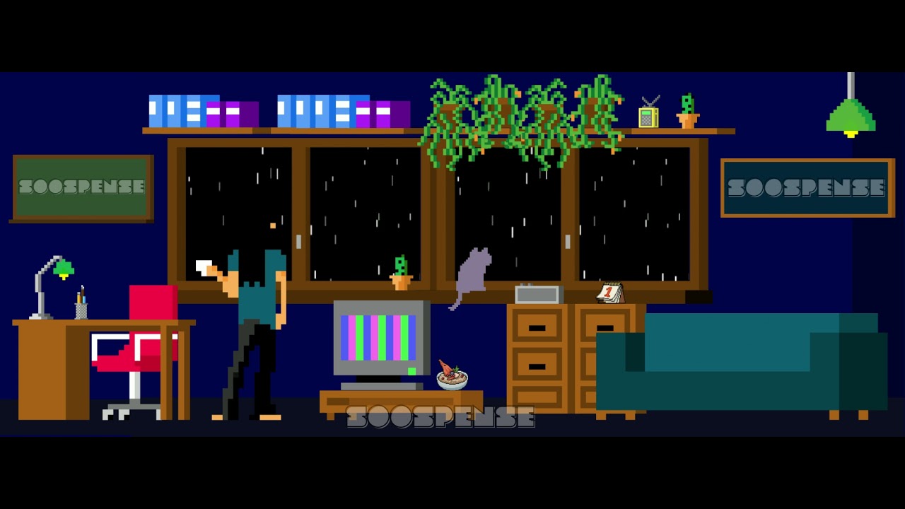 8-Bit Lo-Fi Visual loop | V2 | Soospense - YouTube