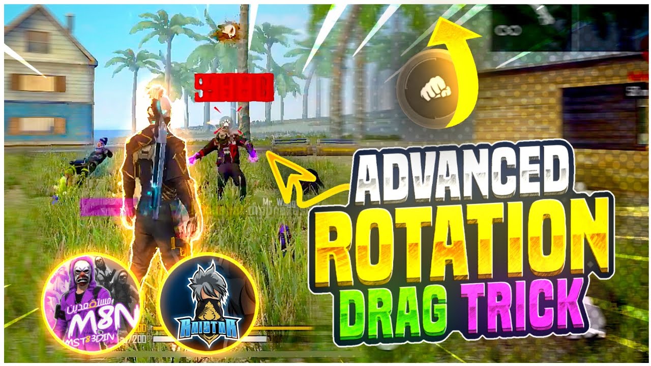 Advanced Rotation Drag Headshot Trick 🔥| Rotation Drag Kaise Kare ...