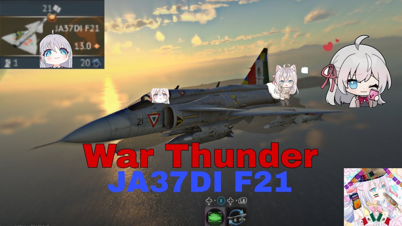 Jugando con JA37DI F21 Suecia War Thunder - YouTube