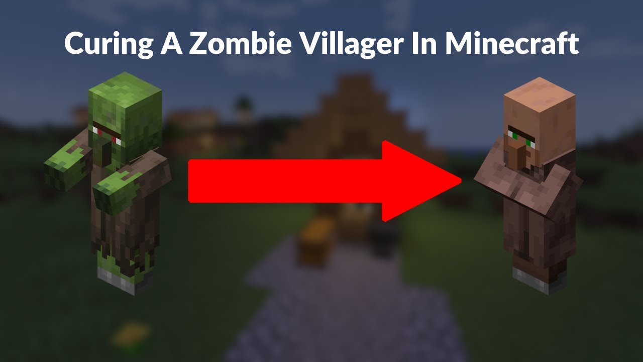 How To Cure A Zombie Villager In Minecraft - YouTube