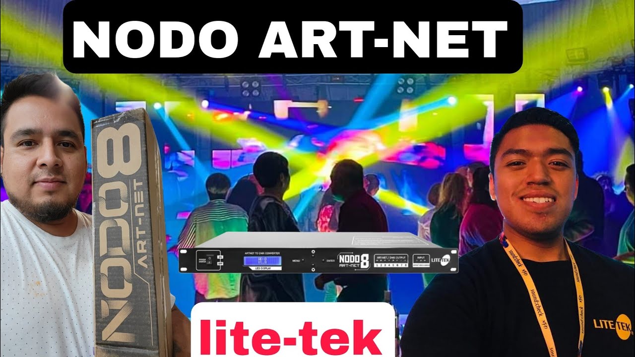 ASI TRABAJA EL FAMOSO NODO ART-NET8 DE LITE-TEK - YouTube