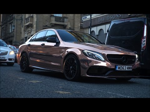 ROSE GOLD MERCEDES C63S AMG (wrapped by yiannimize) - YouTube