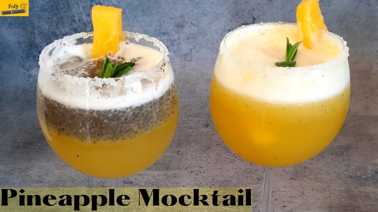 Pineapple Mocktail | Pineapple Mocktail Recipe | Summer Special Drink ...