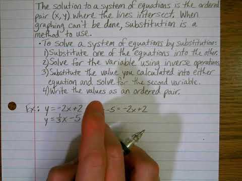 05/12/2020 - APA Lesson: Solving a System of Equations by Substituting ...