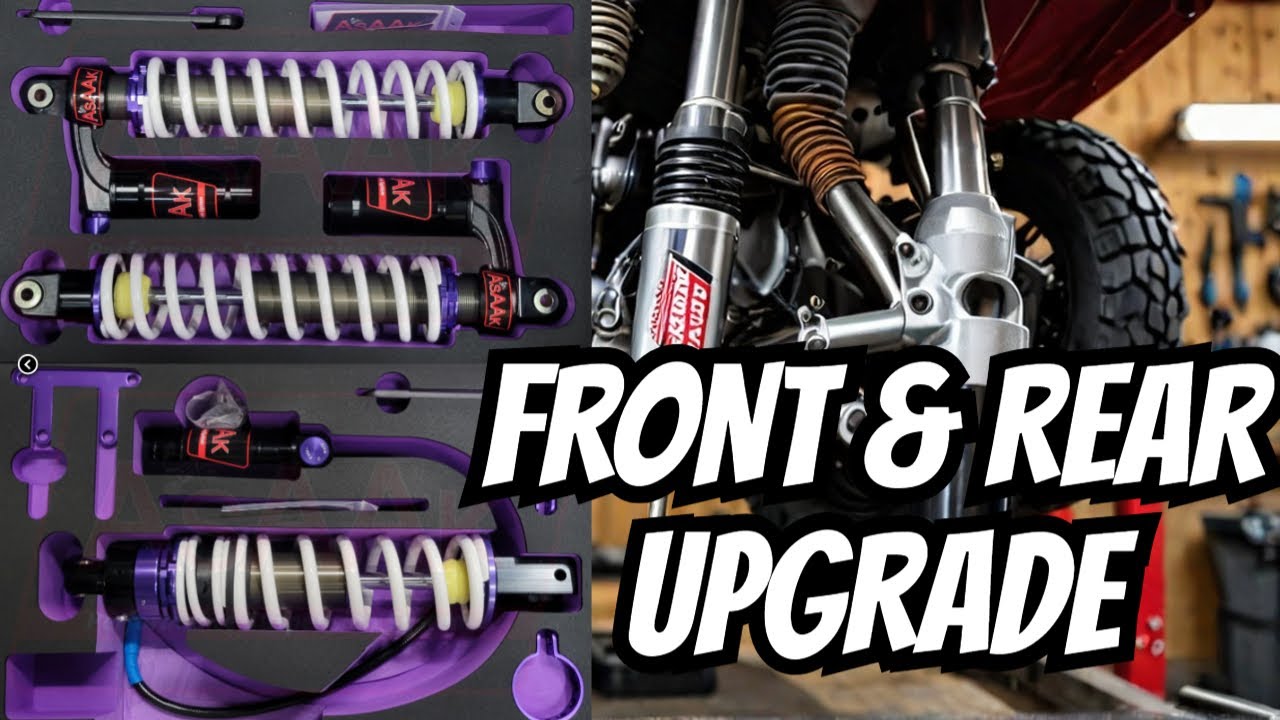 Front & Rear AsAAk shock install on HONDA TRX400EX / REVIEW - YouTube