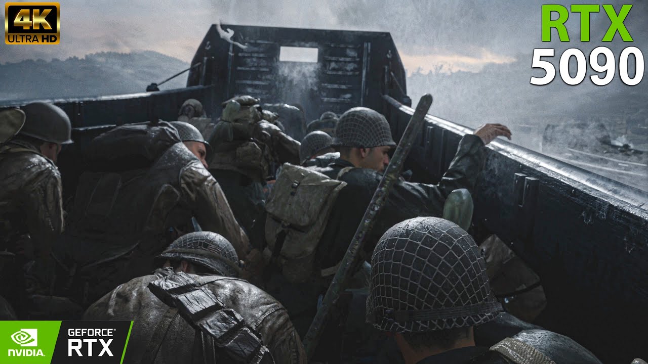 D-Day - Omaha Beach/Normandy 1944 - Call of Duty WW2 ON RTX 5090 32GB ...