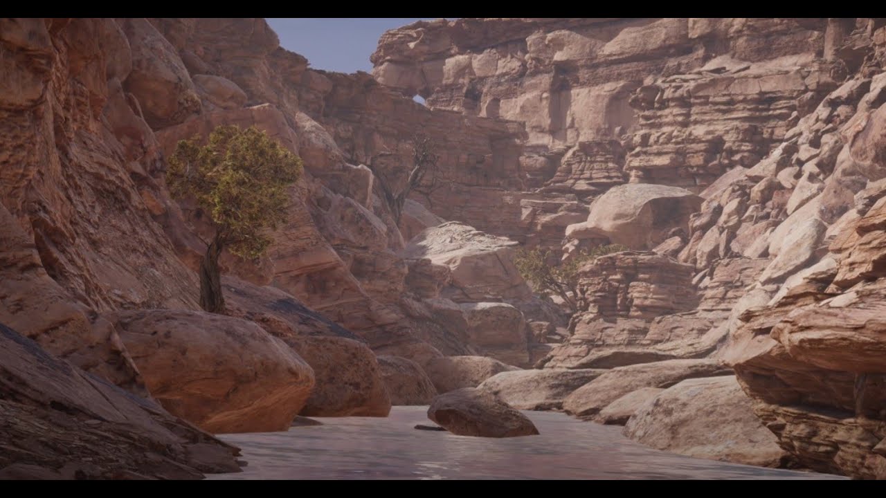 desert canyon level art | Unity HDRP - YouTube