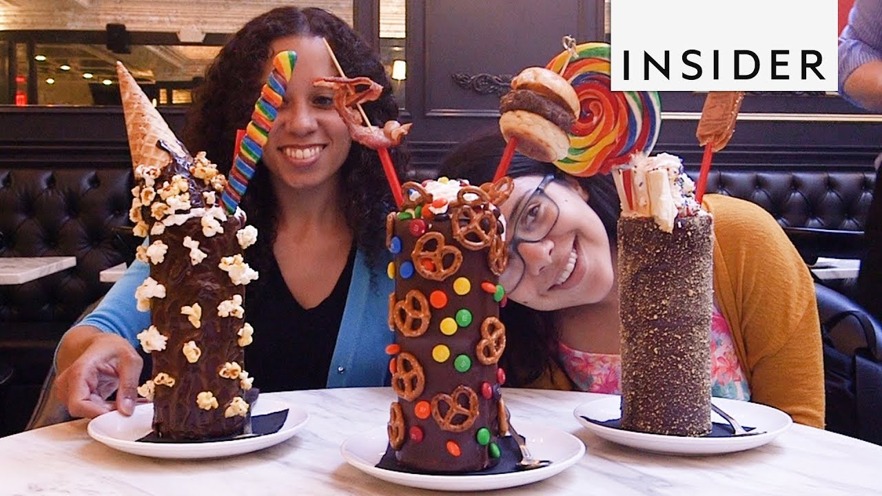 Burger-Topped Milkshakes - YouTube