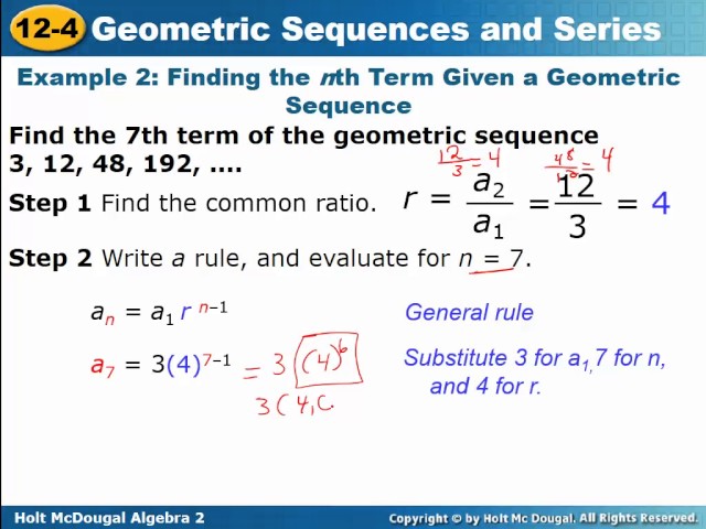 Algebra 2 Sequences And Series Sequences And Series Power Point | PPT