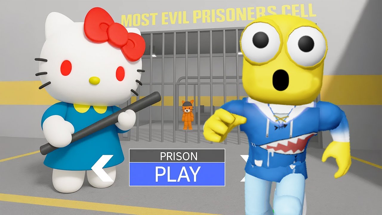 ENFERMER PAR HELLO KITTY ENORME PRISON RUN - YouTube