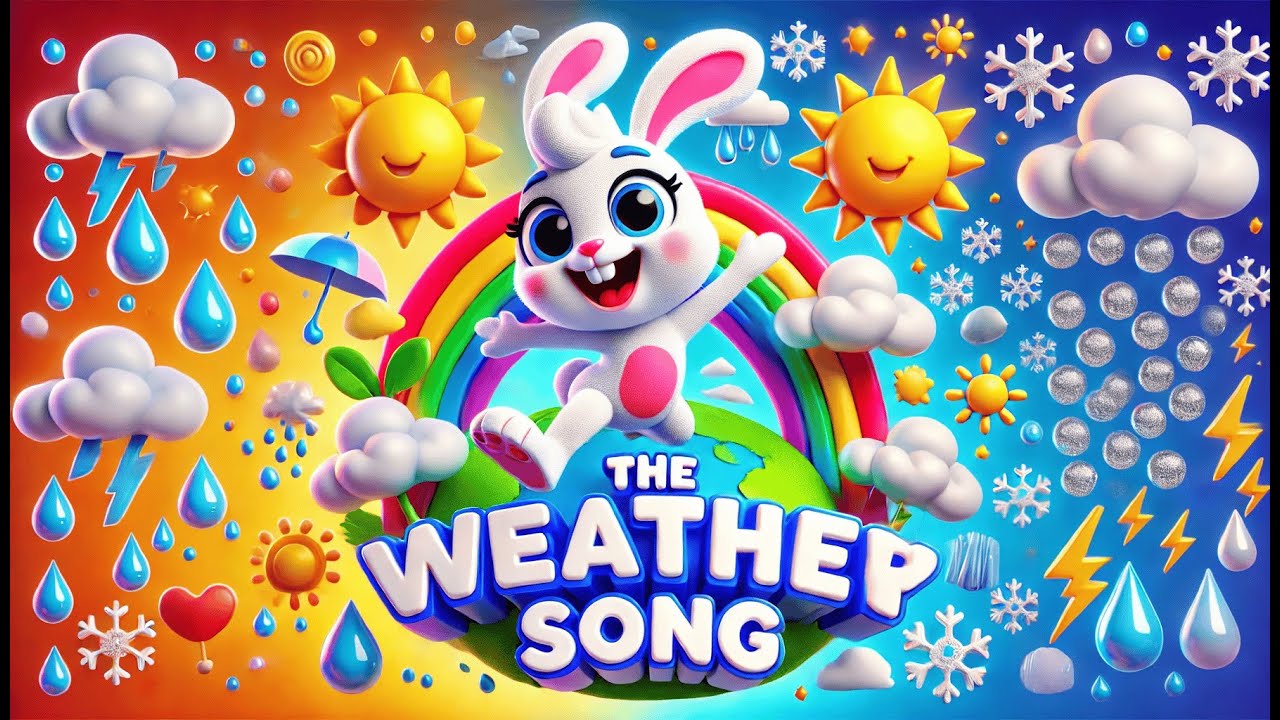 The Weather Song for Kids! 🌞🌧️ Windy, Rainy, Snowy Days | Fun Learning ...