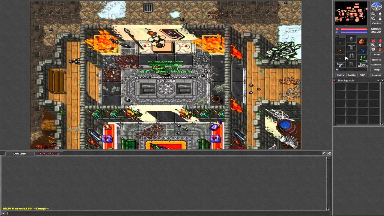 Tibia: Grow marijuana and smoke it - YouTube