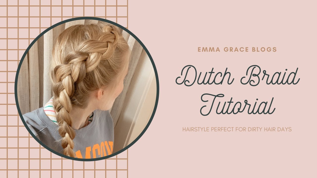 SUPER EASY Dutch Braid Hair Tutorial!!! - YouTube