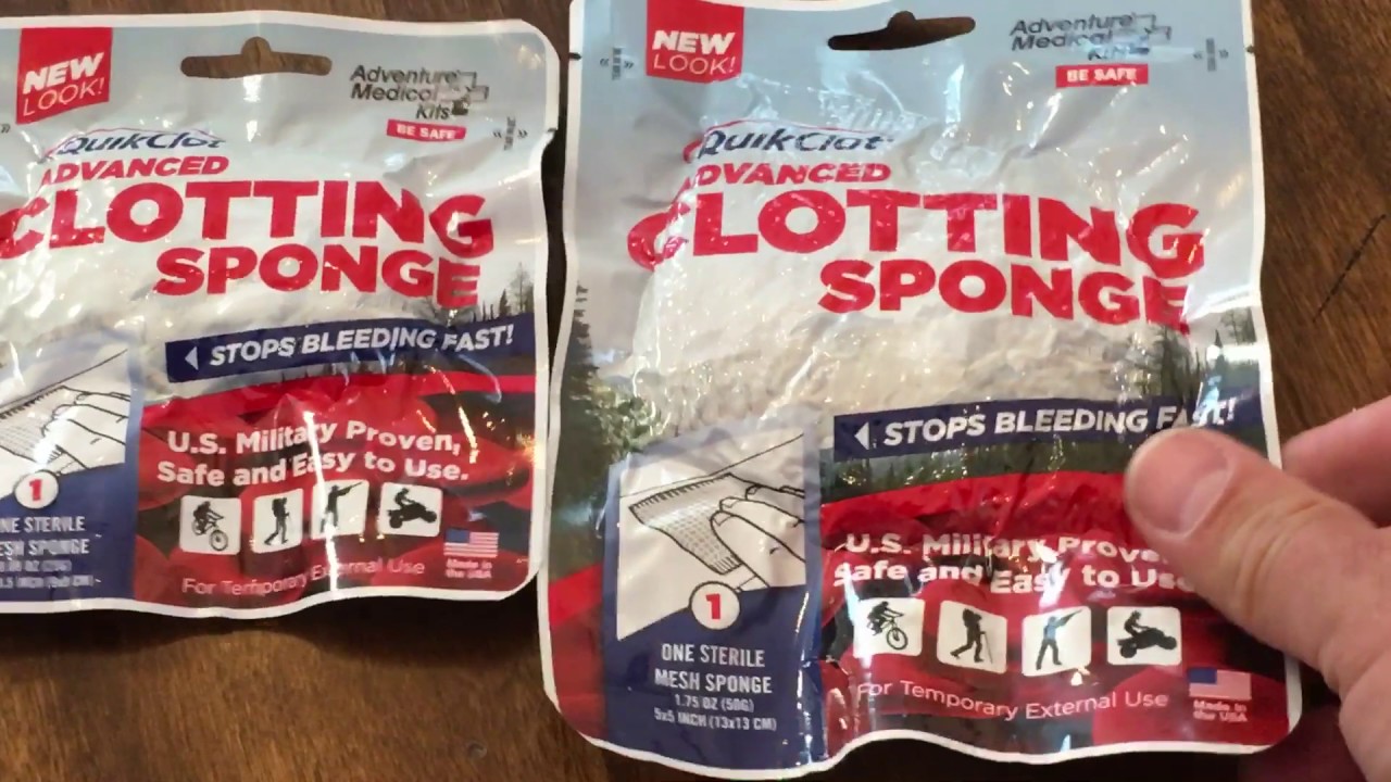 Quick Clot "Adventure Medical Kits" Stop the blood! - YouTube