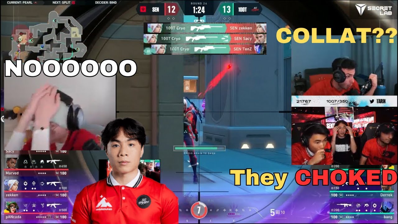 Tarik and other streamers react to 100T Cryo's *HEROIC* OP HOLD in OT ...