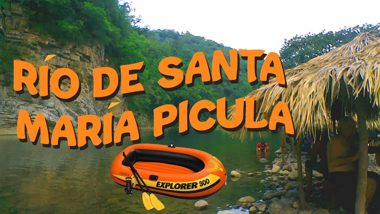 UNA DE LAS POZAS MAS HONDAS DE LA HUASTECA en el río de SANTA MARÍA ...