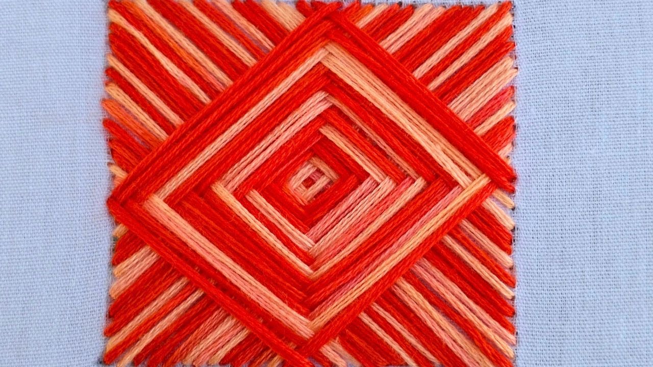 square shape embroidery designs-5 - YouTube