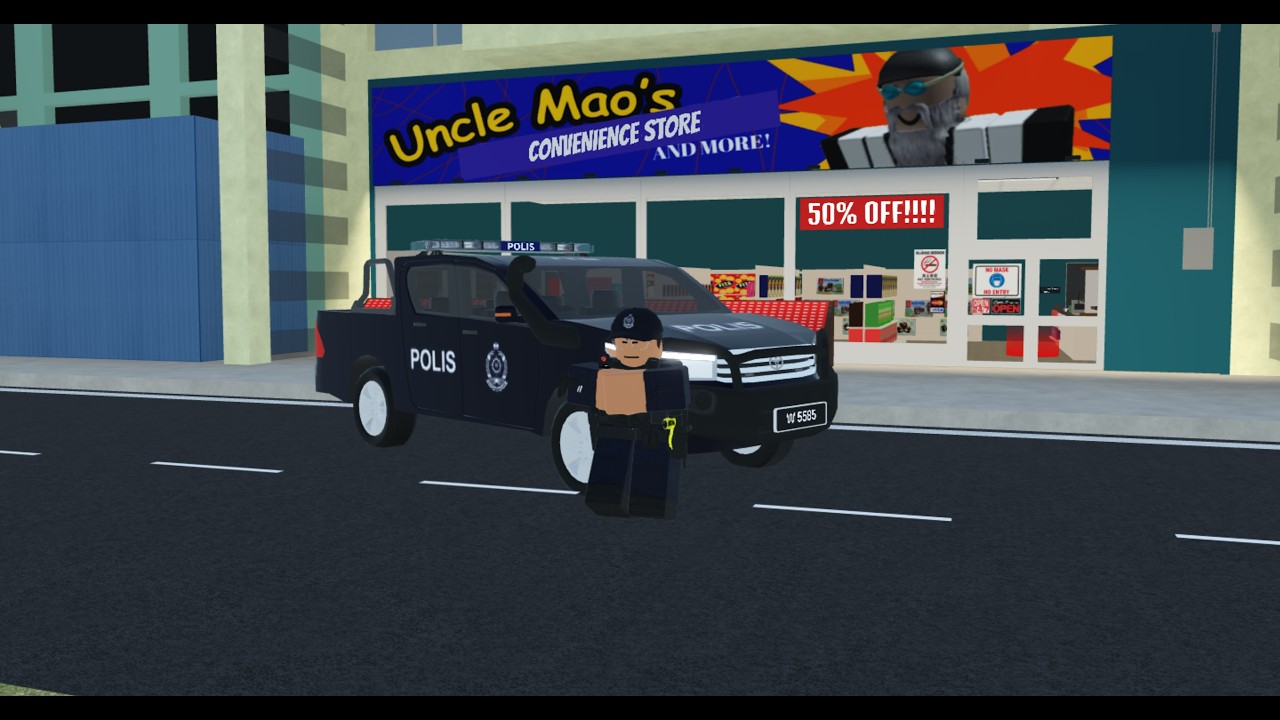 A day as a police officer PDRM Roblox Bandaraya #2 - YouTube