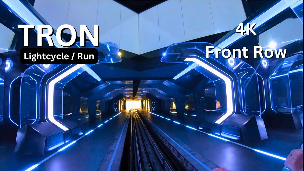 [4K] TRON Lightcycle / Run | Front Seat | Full Ride POV | Walt Disney ...