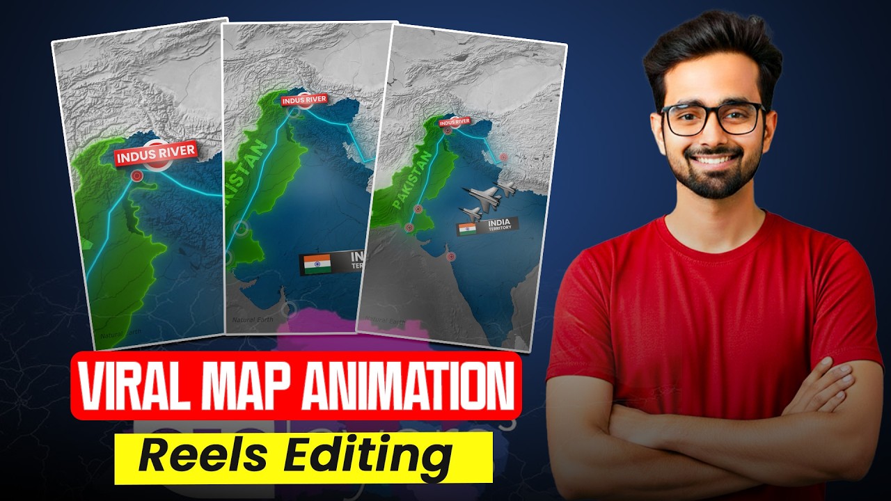 Viral Map Animation Reels Editing after effects Geolayers 3 | Hindi ...