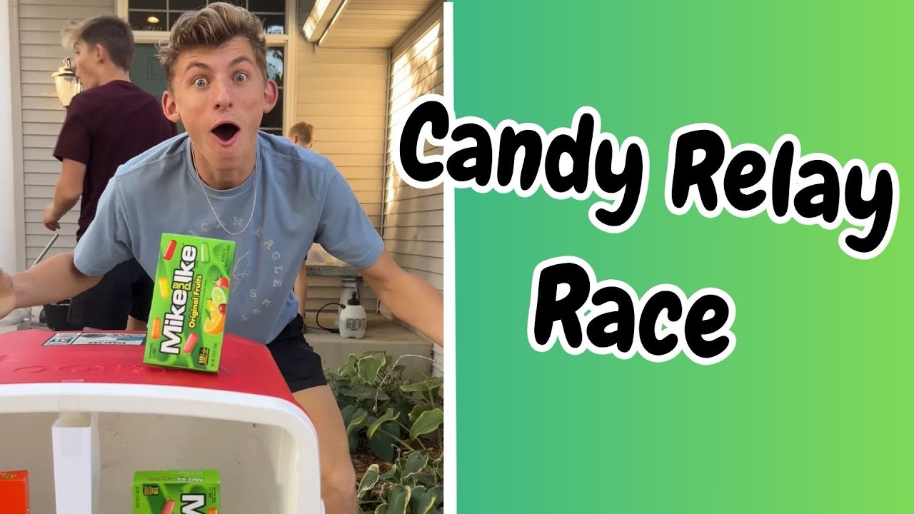 Candy Relay Race!! 🍫 - YouTube