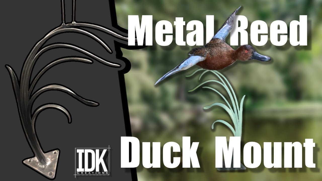 Making a Metal Reed for a Duck Mount - YouTube