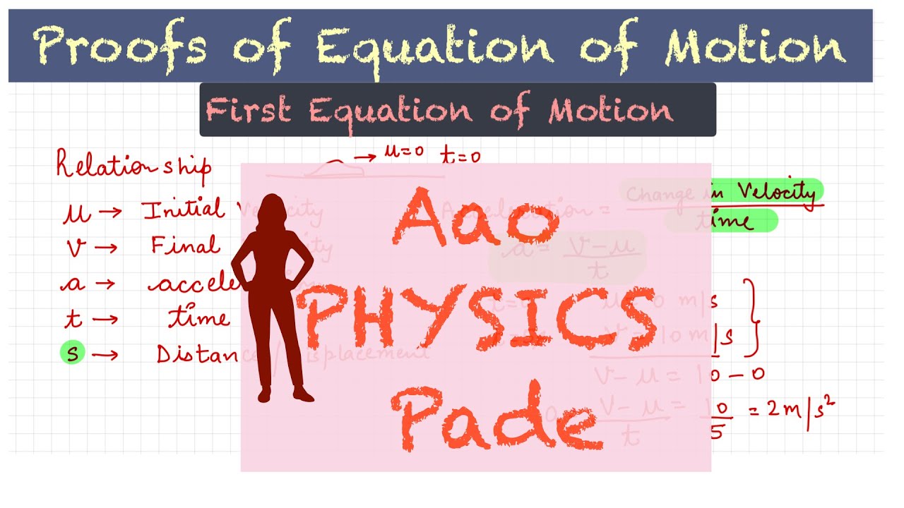 Newton's First Equation of Motion | Class 9th | Physics - YouTube