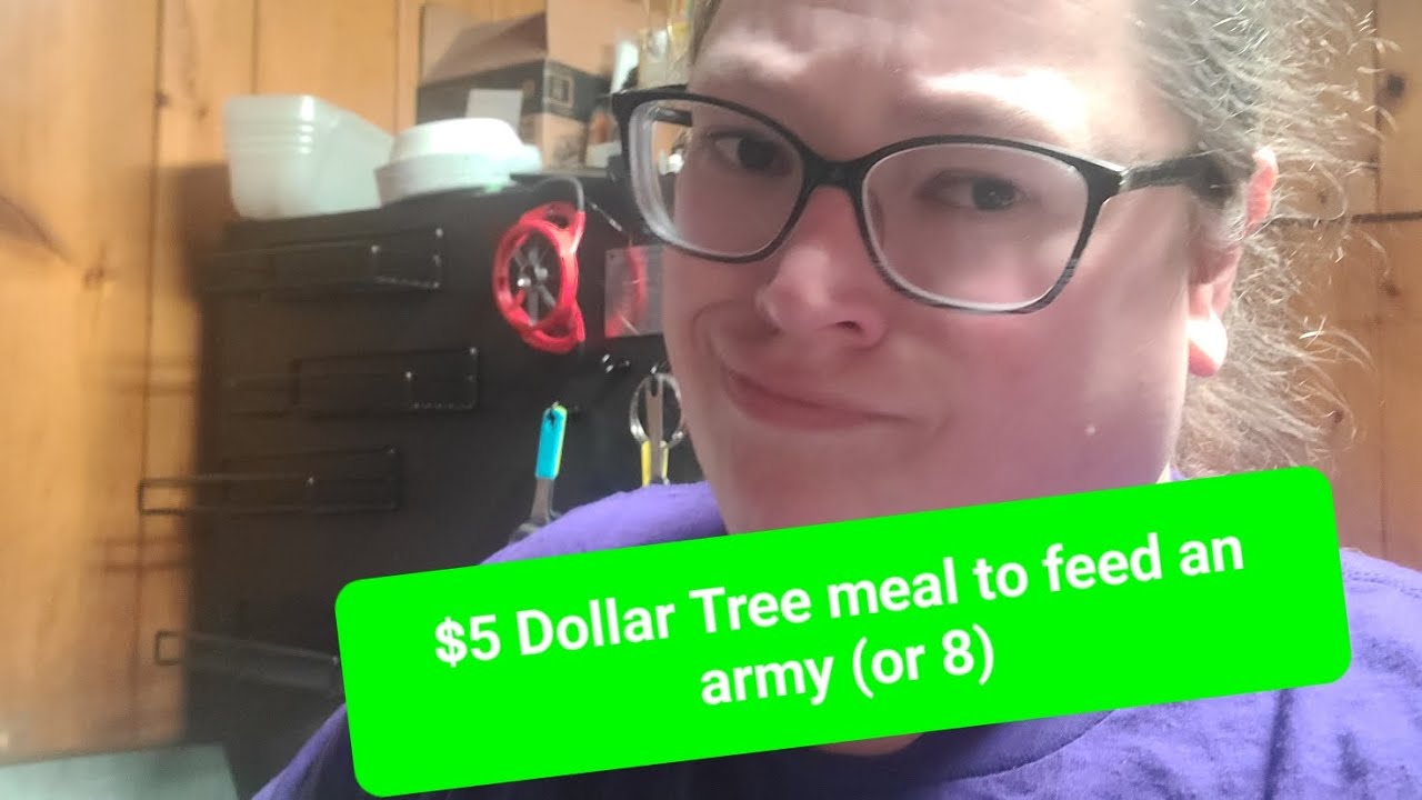 $5 Dollar Tree meal to feed an Army (or 8) and it tastes like Chef ...