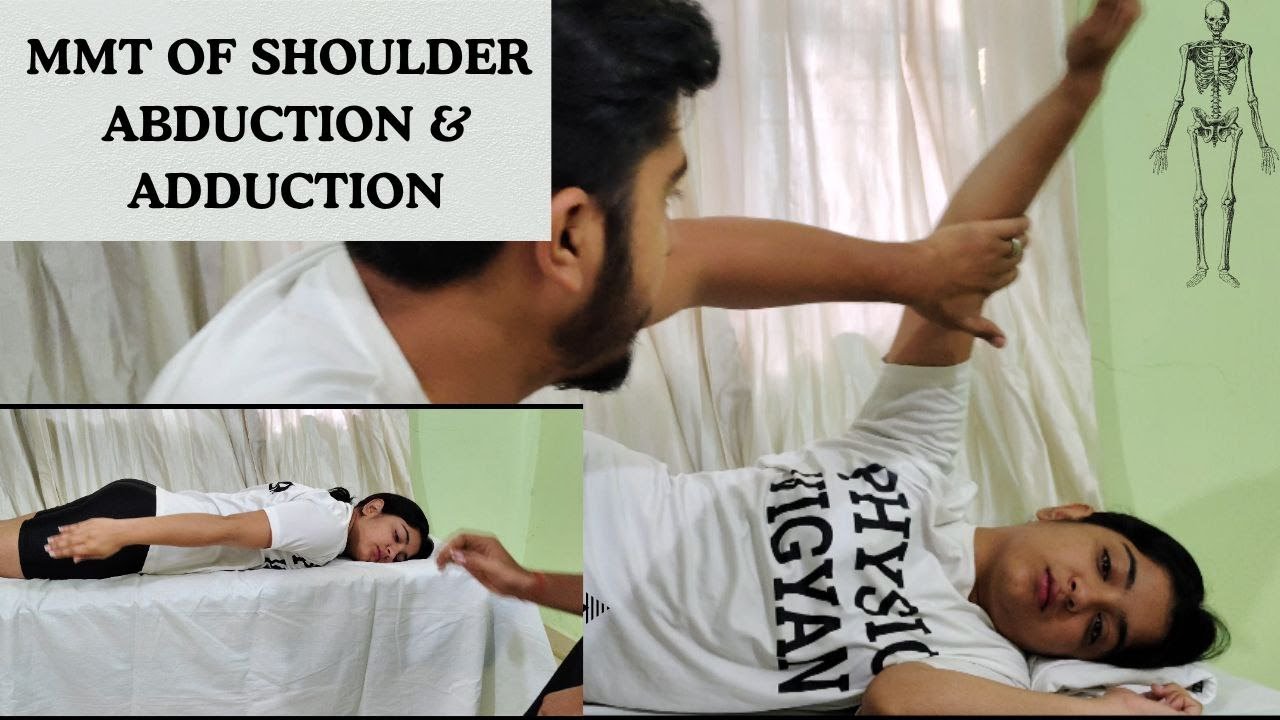Shoulder Abduction & Adduction l Shoulder manual muscle testing l ...