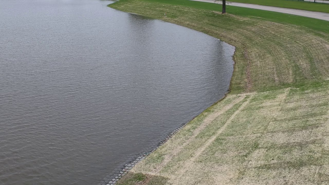 Shoreline Armoring at Cemetery with vegetated concrete block erosion ...