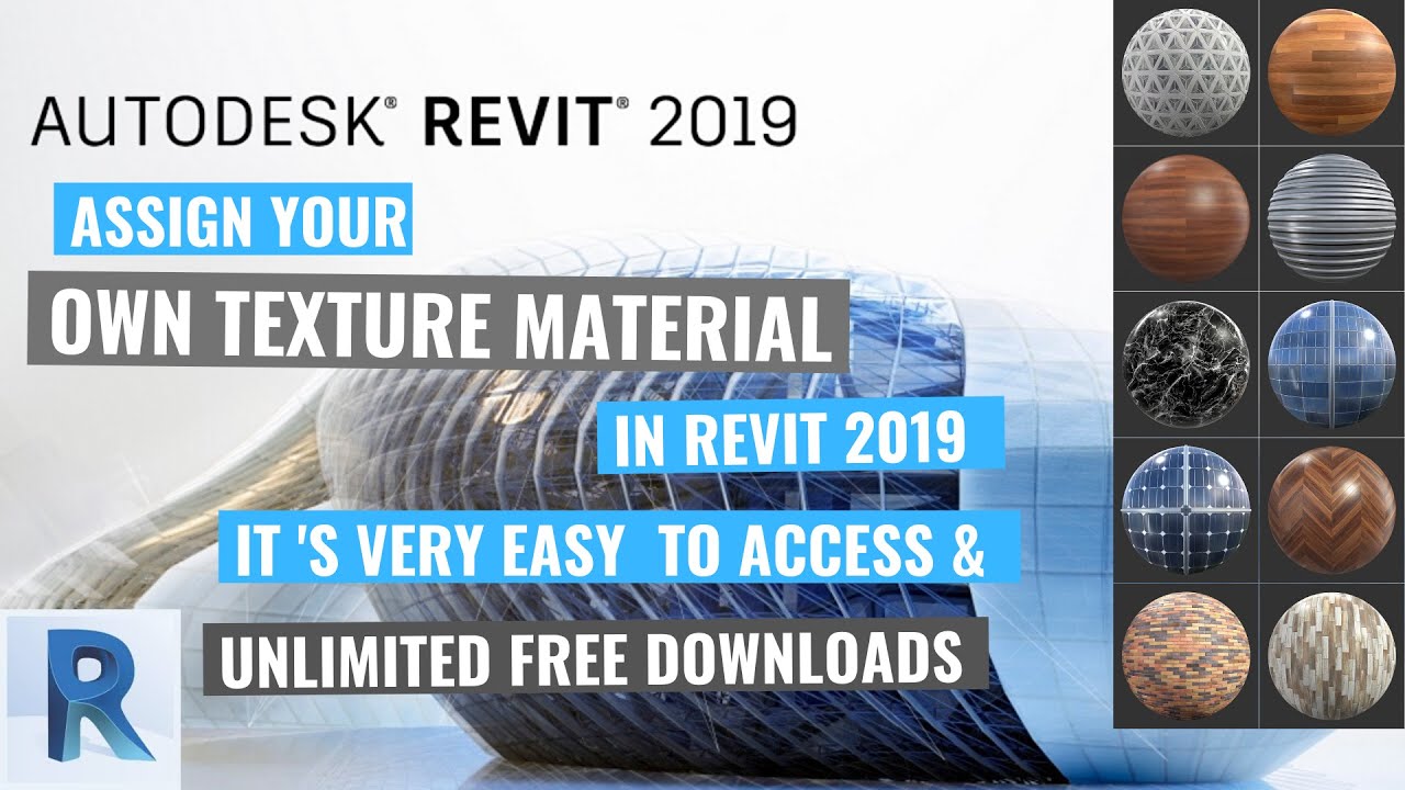 #02 | HOW TO ASSIGN NEW AND OWN TEXTURE MATERIAL IN REVIT 2019 |REVIT ...