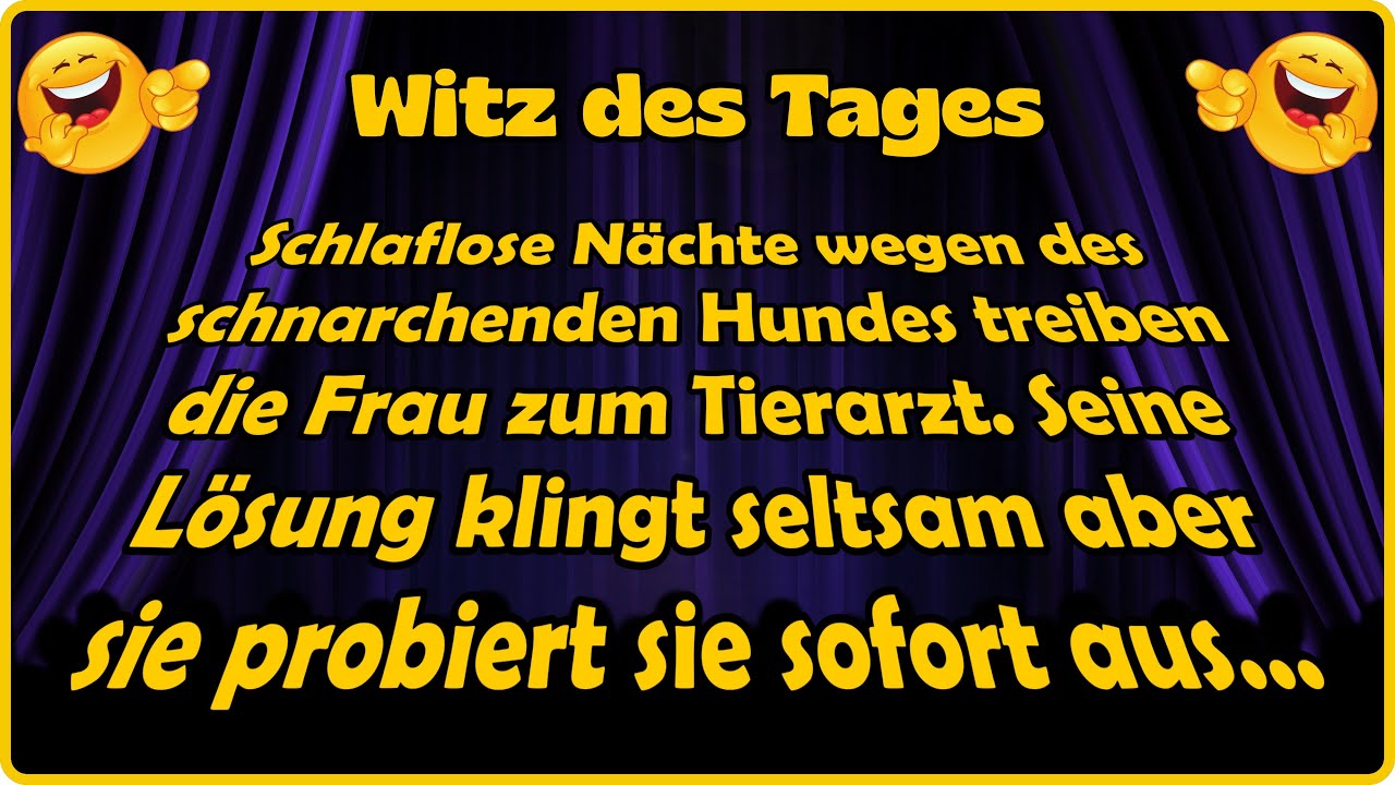 Schnarchproblem gelöst… aber nicht ganz so, wie gedacht! 🛏️🤣 - Witz des ...