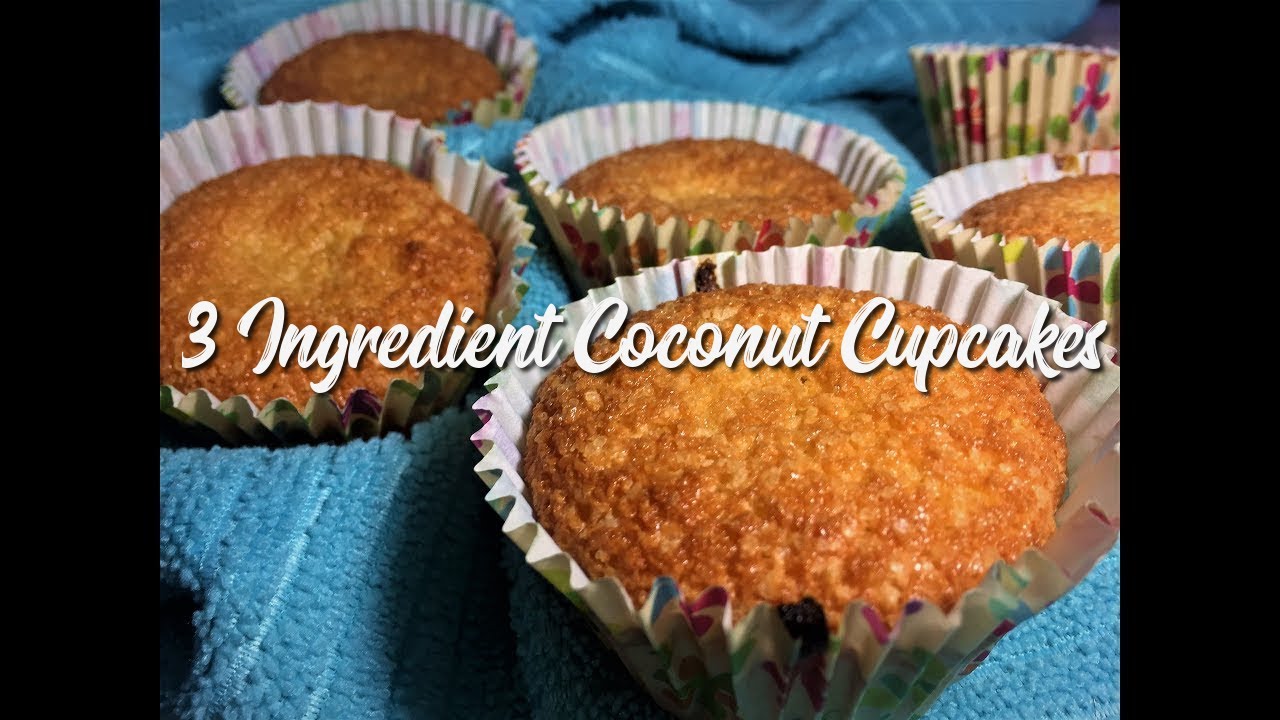 3 Ingredient Coconut Cupcakes Recipe (Bolinhos de coco) | South African ...