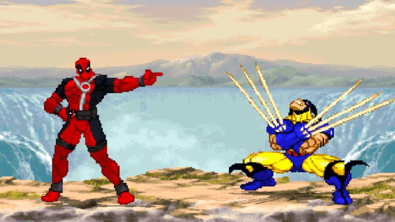 DEADPOOL vs WOLVERINE - Super Epic Fight🔥Marvel Mugen Final Battle ...