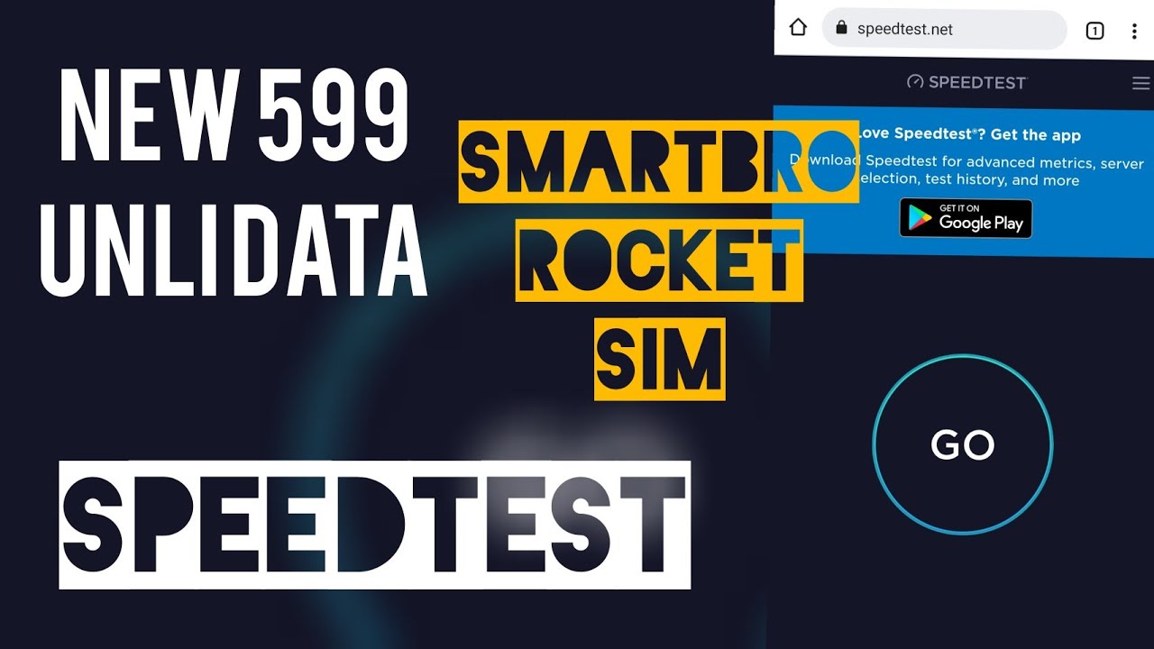 599 Unlidata Speed test | SmartBRO Rocket Sim | Tagum City Area - YouTube