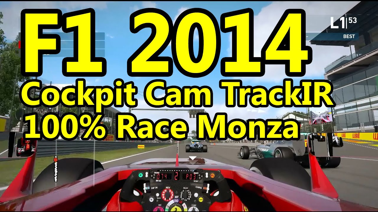 F1 2014 Gameplay PC : Cockpit Cam TrackIR5 100% Race Monza 1080p HD ...